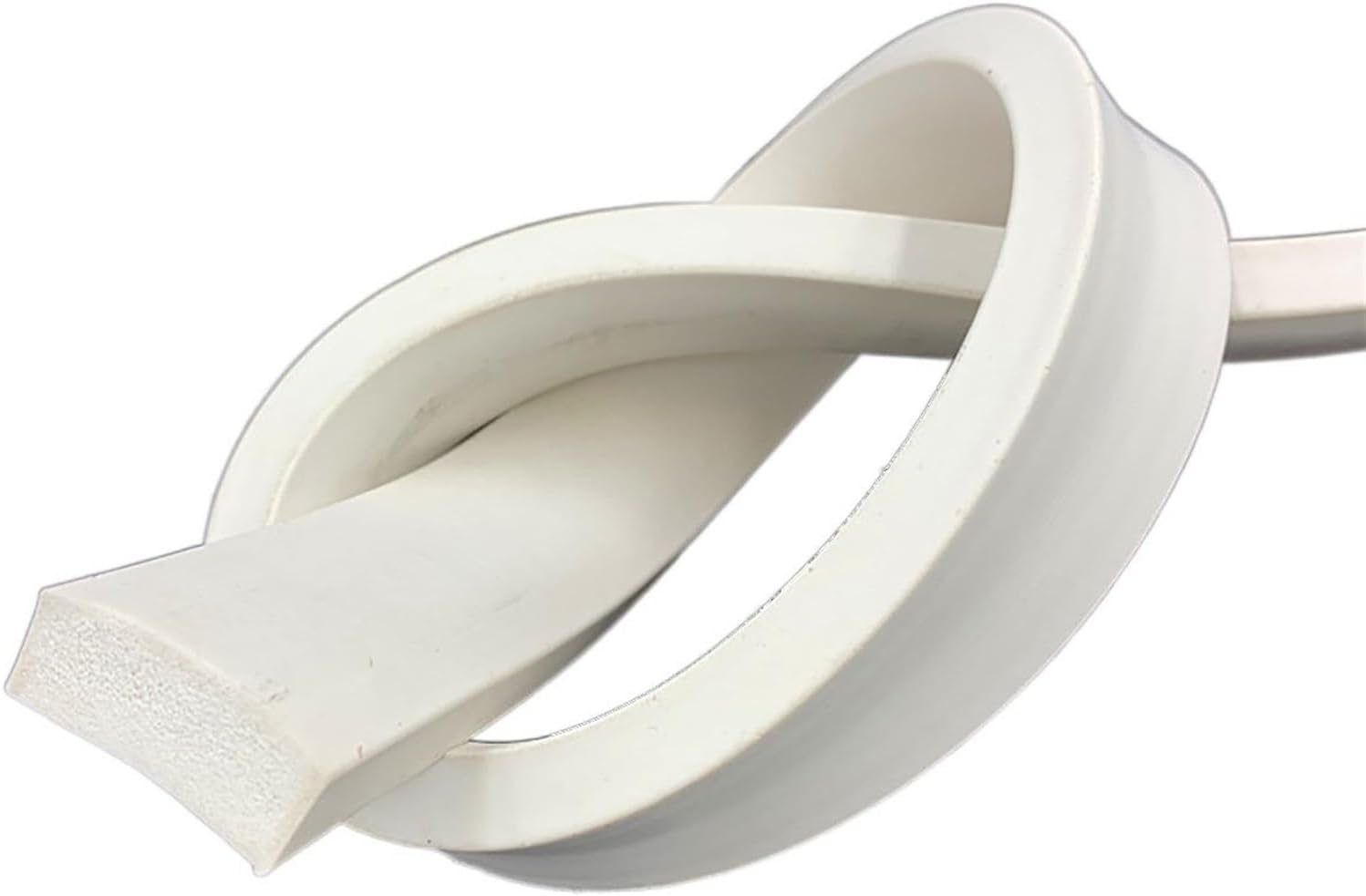 Amazon.com: Insulation Rubber White Square Silicone Sponge Strip ...