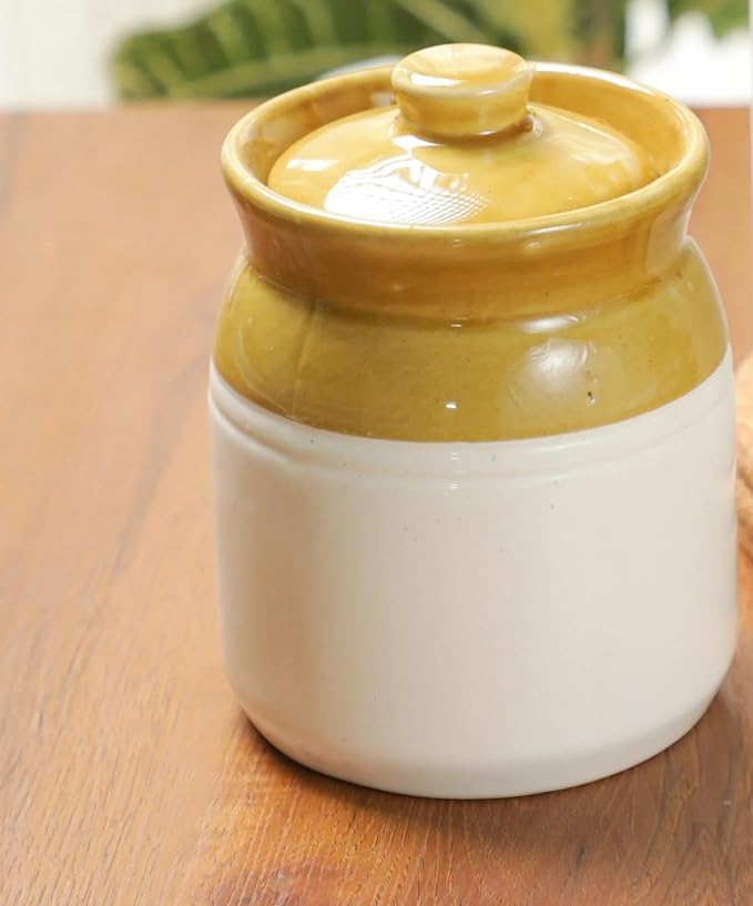 Buy Achar Barni I Ceramic Pickle Jar - 500 Gm, 1 Piece For Kitchen ...