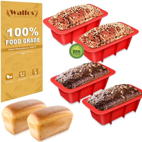 Amazon.com: VITUER 3PCS Mini Loaf Pan, Silicone Mini Bread Loaf Baking ...