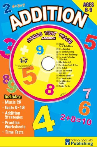 Addition Sing Along Activity Book with CD: Songs That Teach Addition ...