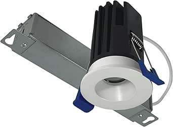 Nora NM1-PRDCL130MPW 1" M1+ 120V LED Can-Less Downlight, 600 lumens (Matte Powder White, 3000K ...