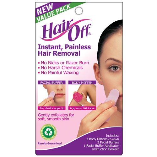 Amazon.com: Hair Off Buffer and Mitten Value Pack (Pack of 3) : Beauty ...