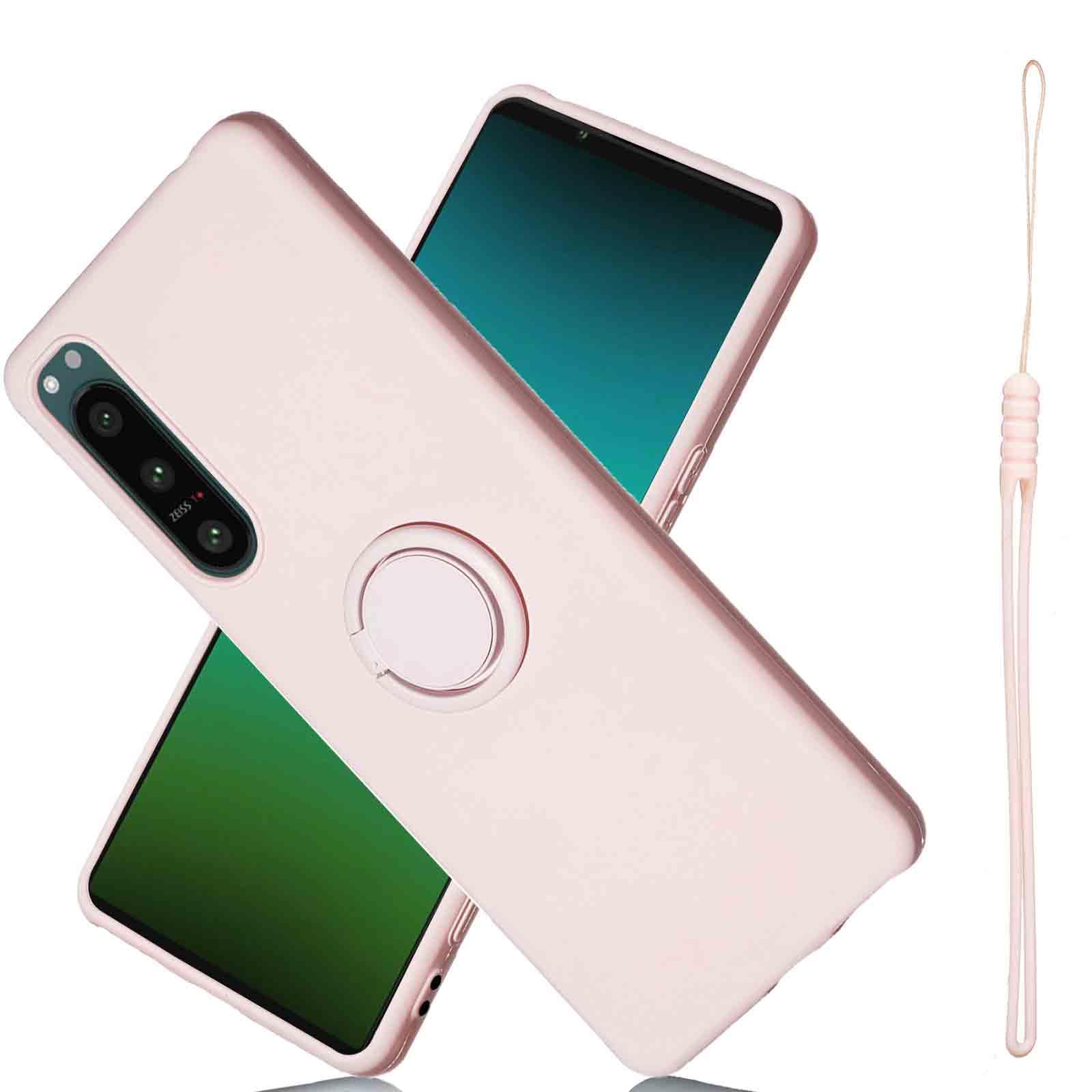 Amazon.co.jp: 【Anrek】Xperia 5 III/SO-53B/SOG05 ケース 対応 シリコン リングケース（ピンク ...