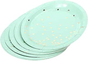 Amazon.com: MOTUZP 8Pcs Disposable Paper Plate 7In Compostable Cake ...
