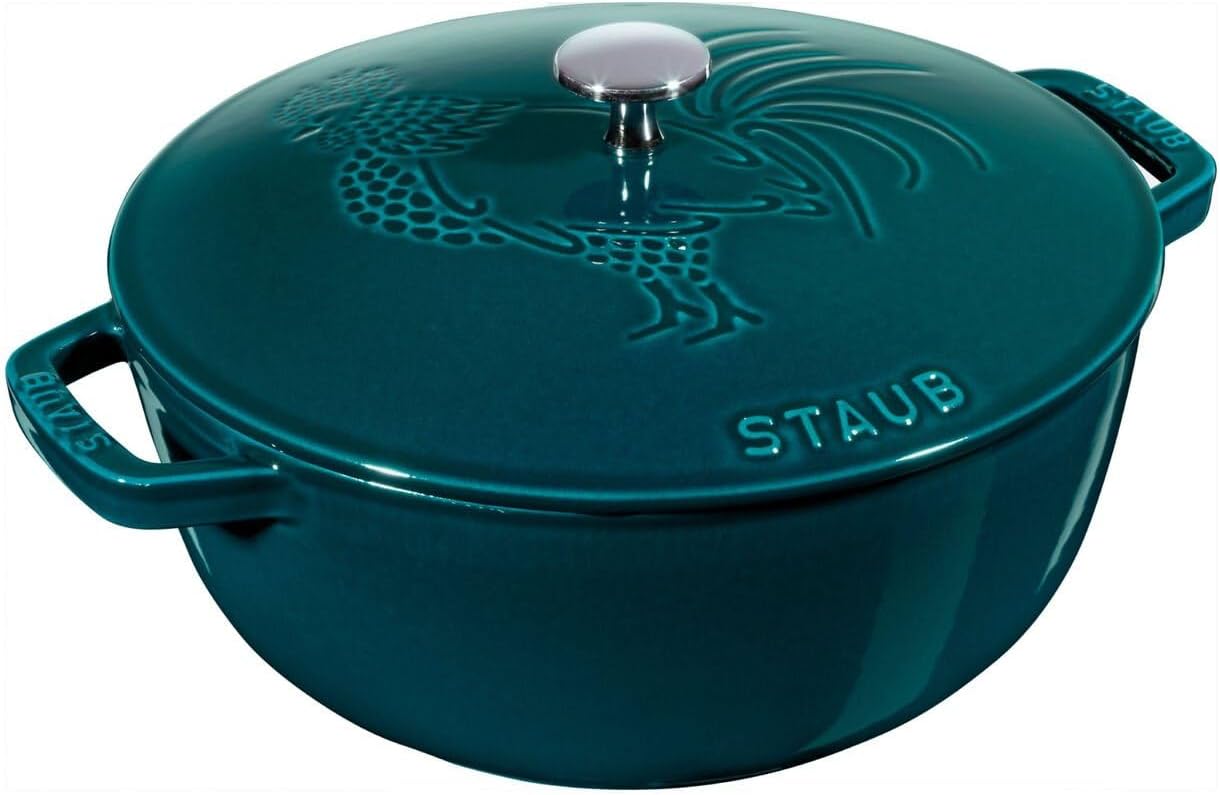 Staub La Cocotte 3.6 L Cast Iron Round French Oven, La-Mer : Amazon.ca: Home