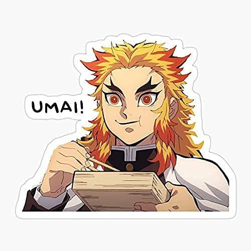 Amazon.com - Pack of 2 3" Stickers - Rengoku Umai Sticker Graphic - Die ...