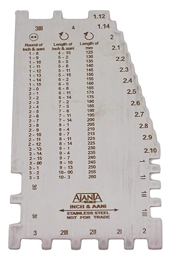 T H TOOLS CENTRE Ajanta Bangle and Bracelet Scale Gauge for Measuring ...