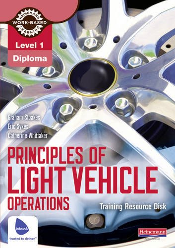 Level 1 Principles of Light Vehicle Operations Training Resource Disk ...