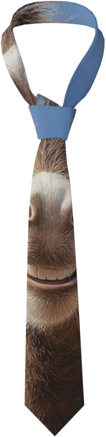Elegant Necktie Happy Donkey Partten Neck Ties Classic Necktie For Prom ...