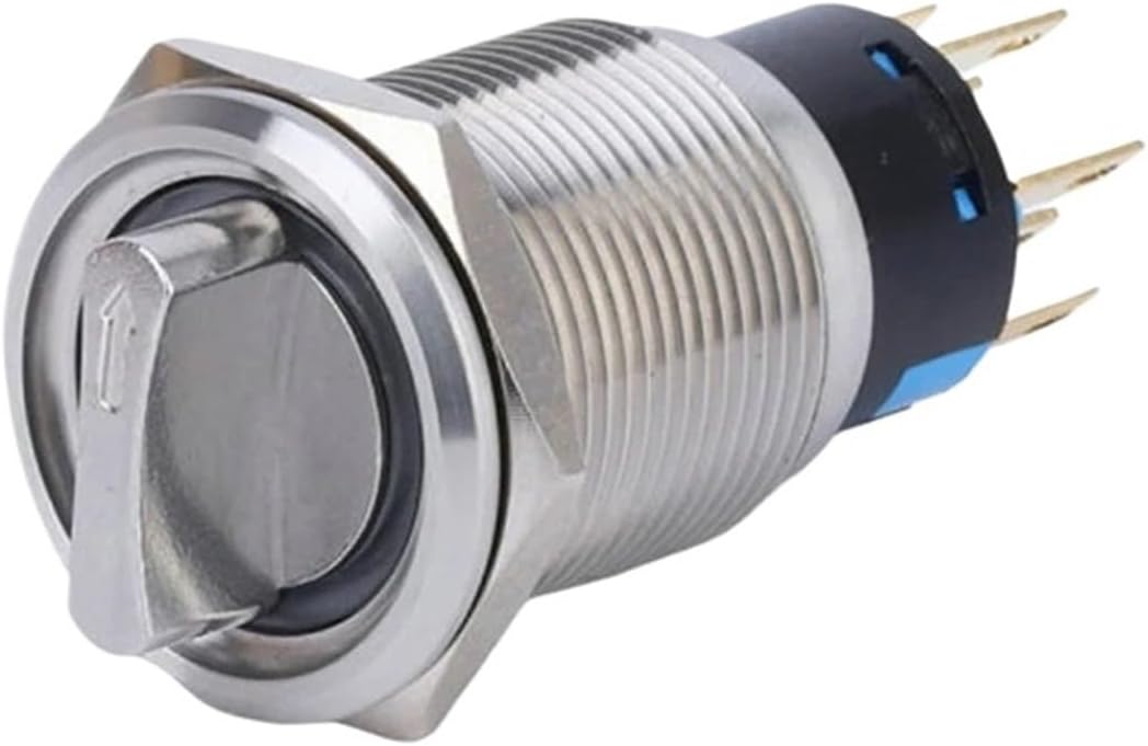 Amazon.com: PPOZYLPC 16/19/22MM Latching 3 Position 2NO2NC Water Proof ...