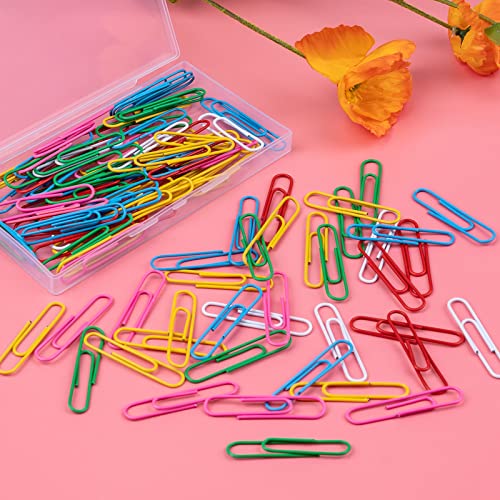 Snapklik.com : 100PCS Paperclips, 2 Inch Colored Large Paper Clips ...