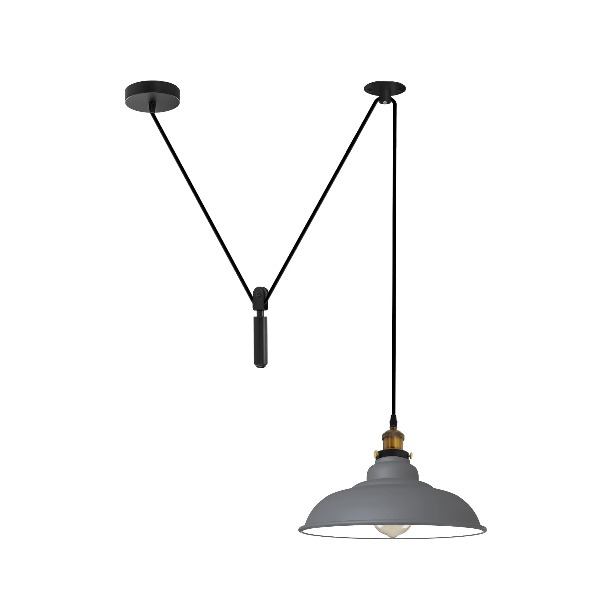 Pull Down Pendant Light Fixtures Churchgate Shilton Pressed Glass