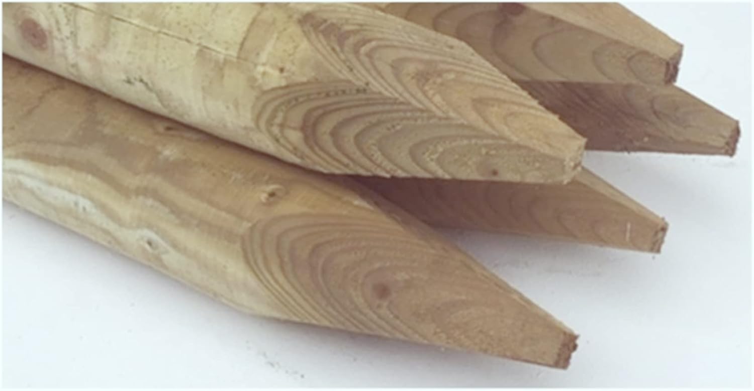 Round Fence Posts | 1.8m (6ft) x 75mm | 10 Pack | Pressure Treated ...