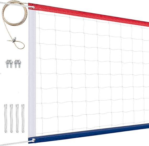 Professional Volleyball Net Outdoor with Aircraft Steel Cable, Weather ...