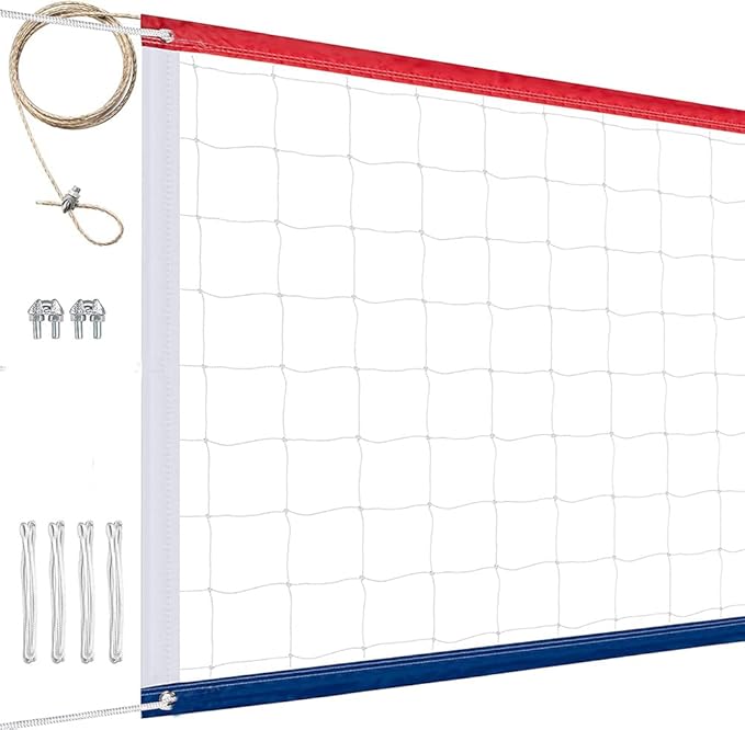 Professional Volleyball Net Outdoor with Aircraft Steel Cable, Weather ...