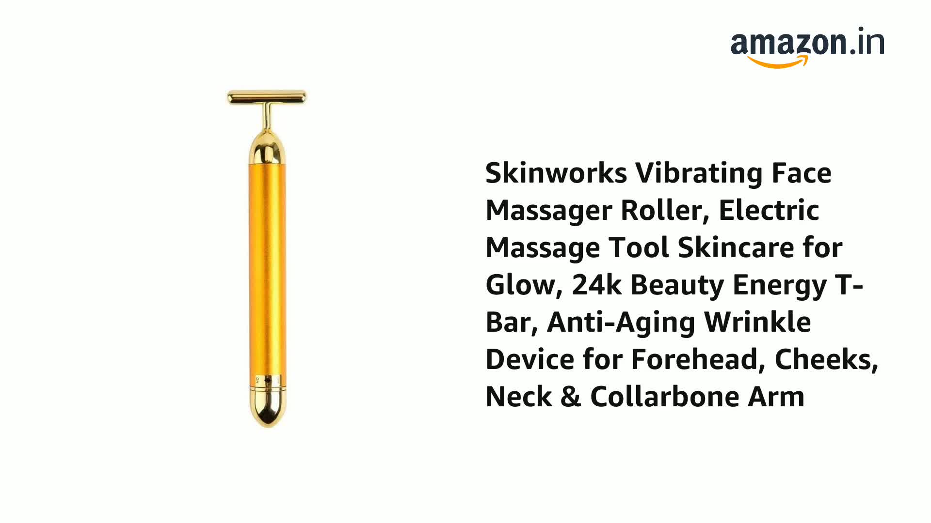 Watch Skinworks Vibrating Face Massager Roller, Electric Massage Tool ...