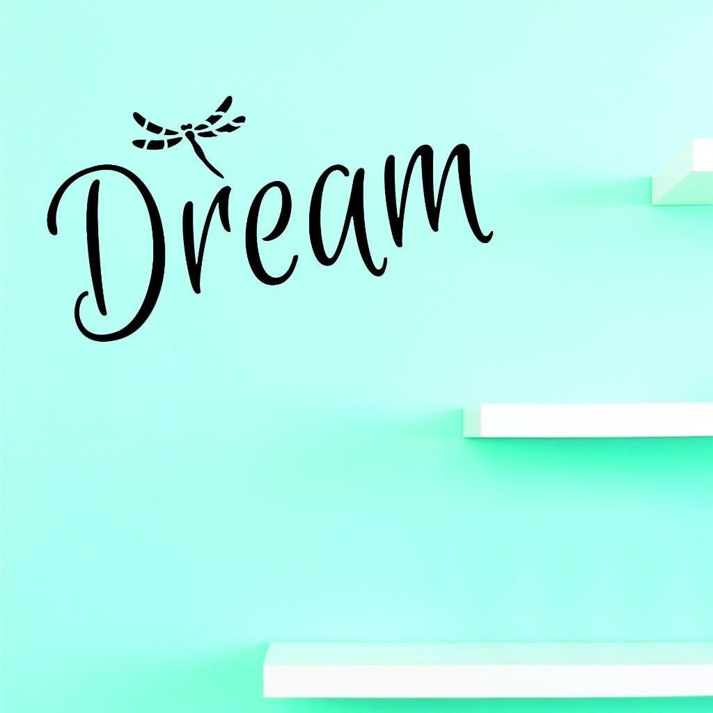 Amazon.com: Decals Dream Wall Art Size 20 Inches X 40 Inches 22 Colors ...