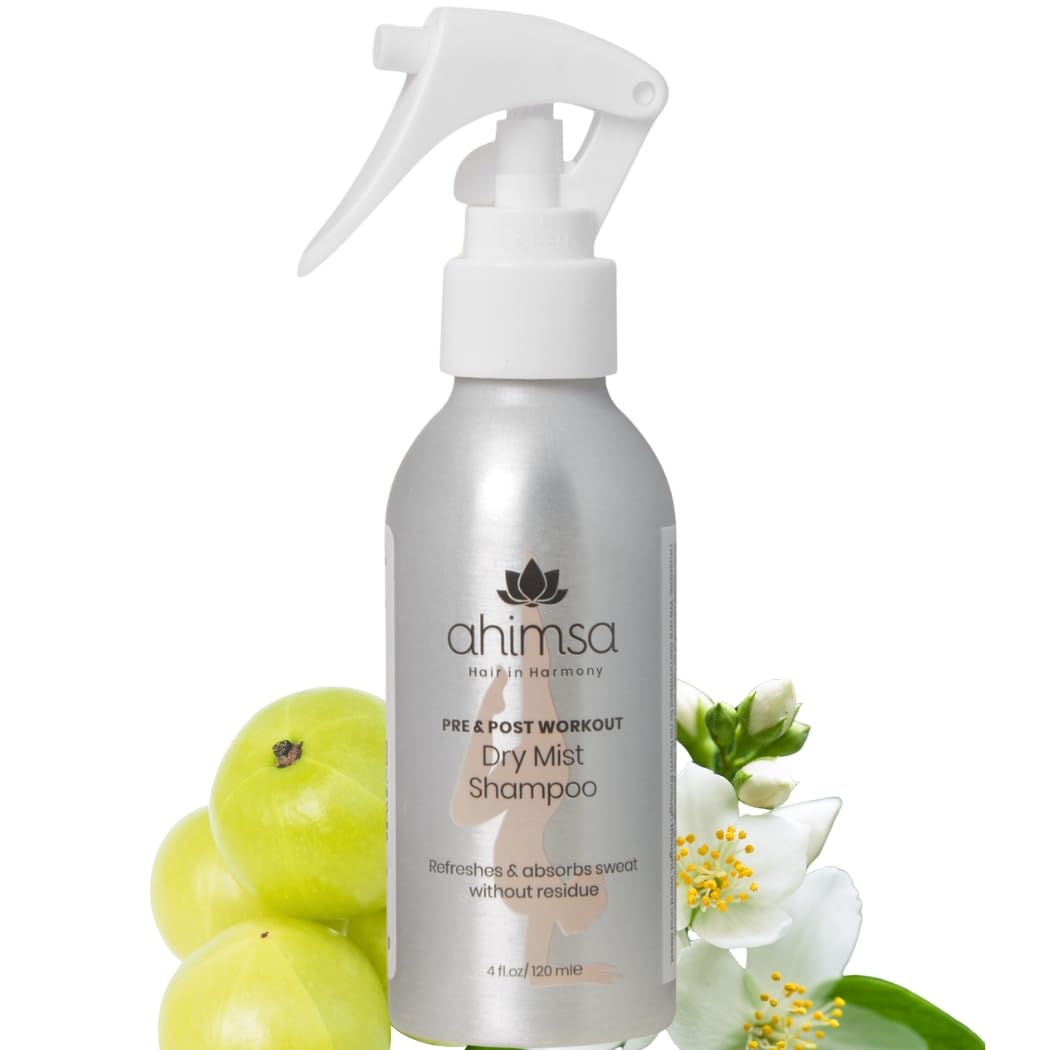 Amazon.com: Ahimsa Dry Mist Shampoo | No Aerosol | No Powder | Dark ...