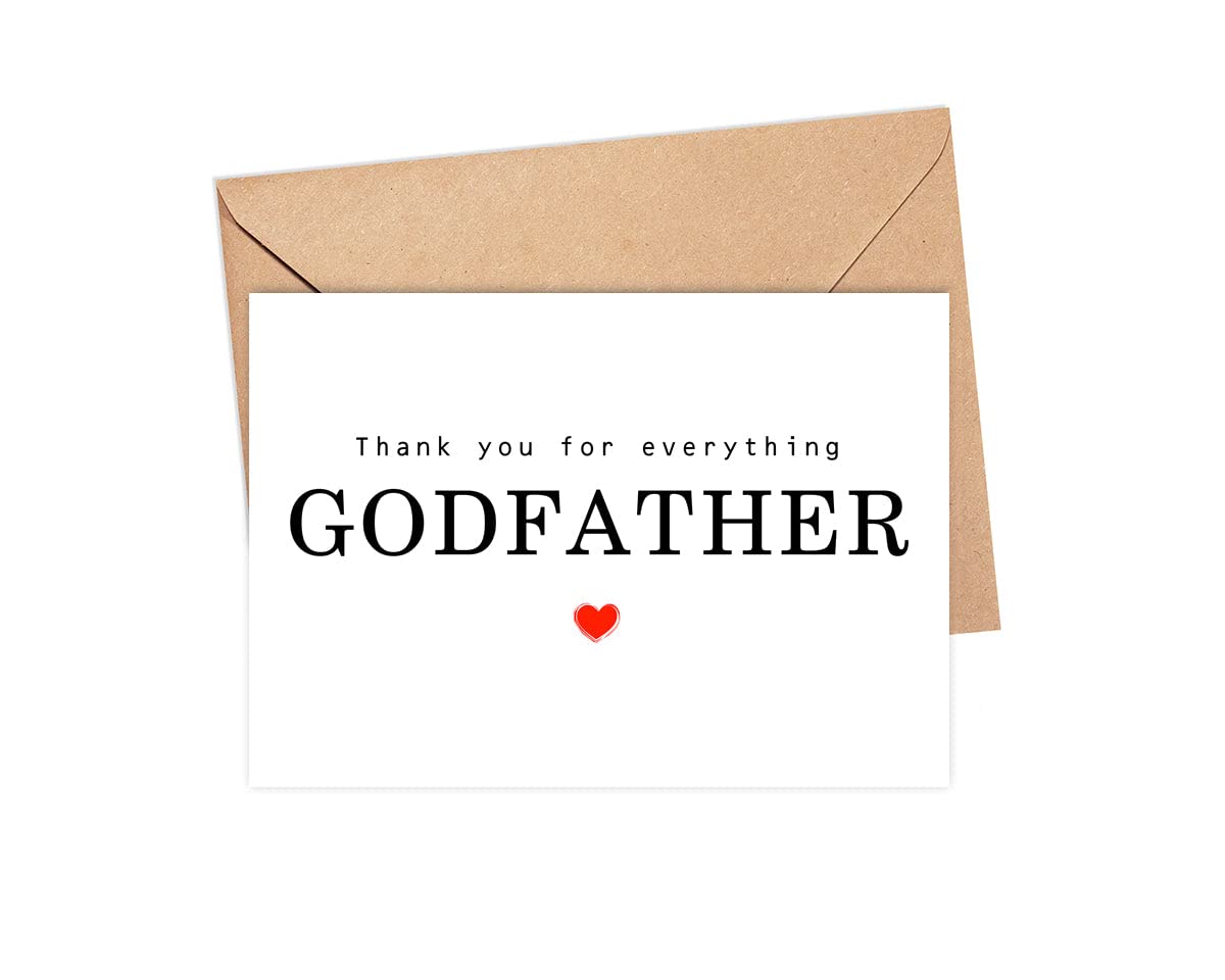 Thank You For Everything Godfather Card - Thank You Card - Godfather ...