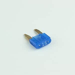 Amazon.com: 15 Amp Blue Mini/ATM Fuses - (Pack of 25) : Automotive
