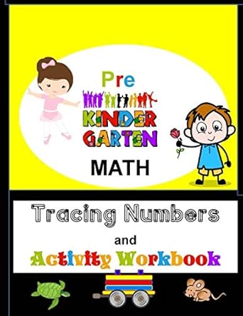 Pre Kinder Garten Math Tracing Numbers and Activity Workbook: Math ...