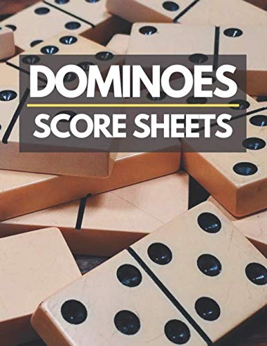 Dominoes Score Sheets: Score Pads for Dominoes Game | Large Dominoes ...