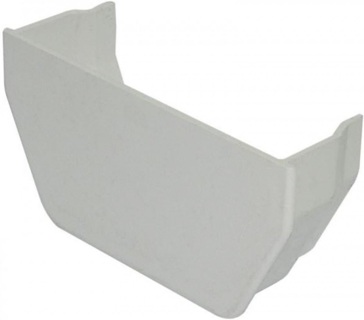 FloPlast RES1W White Square Line External Stop End 114mm : Amazon.co.uk ...