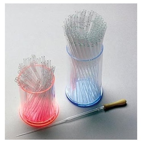 TrippNT 53092 Clear/Blue Acrylic Pasteur Pipette Cylinder Holder, 4 ...