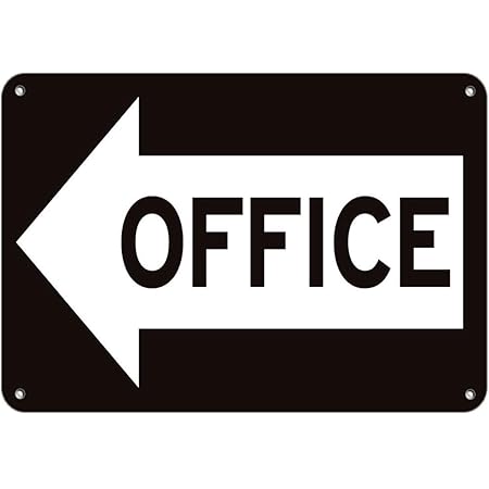Amazon.com : Office Left Arrow Business Sign Business Directional Sign ...