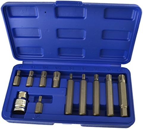 1/2" Drive Ribe Bit Socket Set M5 - M12 Short (30mm) and Deep (75mm ...