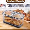 Amazon.com: Bread Box Breads Storage for Homemade Bread, Airtight ...