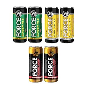 Force Energy Drink, Ginger Ale and Tonic Water Combo of 6pc : Amazon.in ...