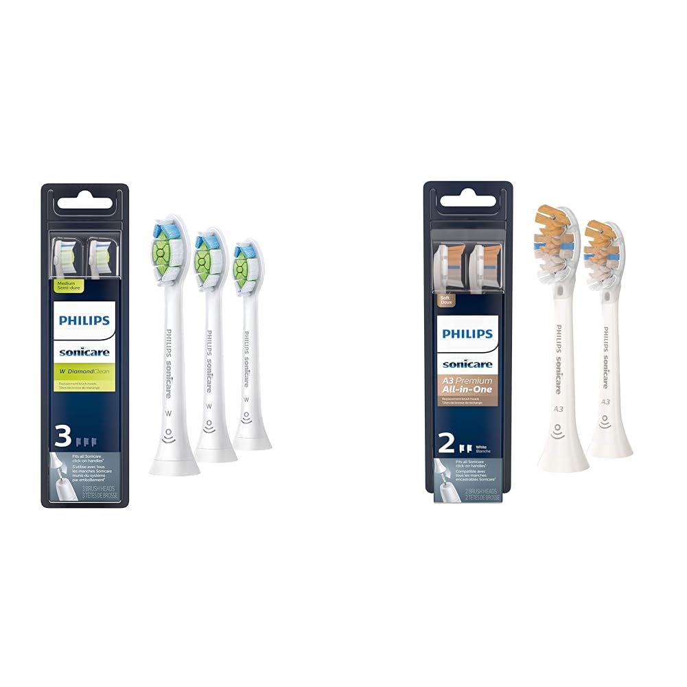 Amazon.com : Philips Sonicare Genuine W DiamondClean Replacement Toothbrush Heads, 3 Brush Heads ...