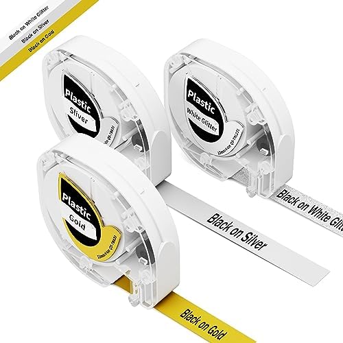 Amazon.com: Phomemo P12 P12-Pro Label Maker Tapes,Black on Gold/Silver ...