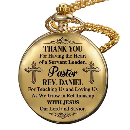 Amazon.com: Faithful Shepherd - Personalized Pocket Watch, Thank You ...