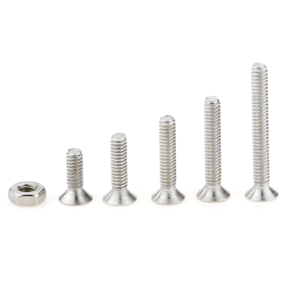 Snapklik.com : Hilitchi 210-Piece Metric M2 Hex Socket Flat Head ...