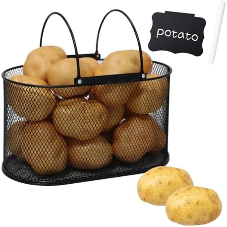Amazon.com - Xbopetda Potato Storage Potato Bin, Metal Potato Basket ...