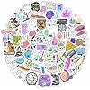 Amazon.com: BulbaCraft 100Pcs Microbiology Stickers for Water Bottle ...