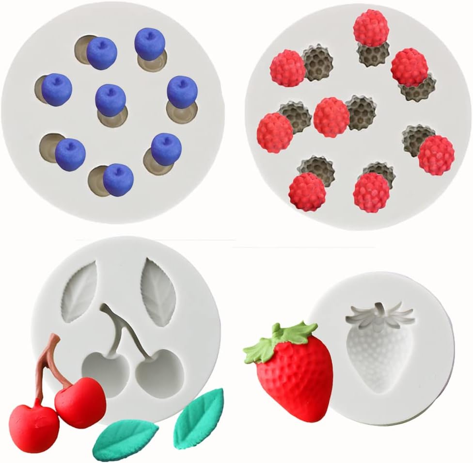Amazon.com: Guratapa 4Pcs Blueberry Raspberry Cherry Strawberry ...