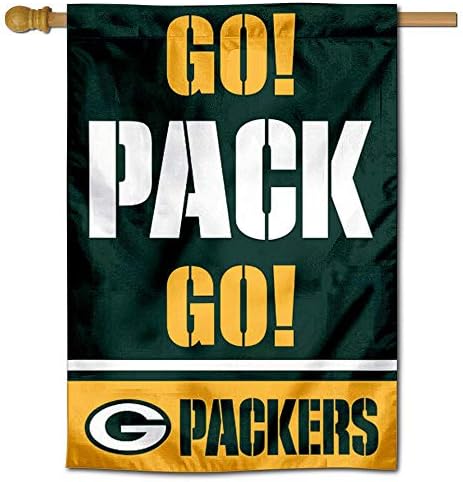 Amazon.com : Green Bay Packers Gold Flag Large 3x5 Banner : Sports ...