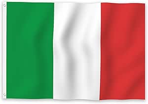 Amazon.com: YongFoto Italy Flag 1x1.5ft 100% Polyester Vibrant Colors ...