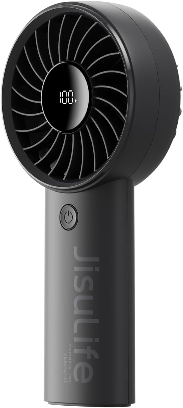 Amazon.com: JISULIFE Portable Handheld Turbo Fan, 100 Speeds Adjustable ...