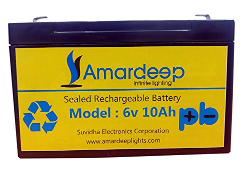 33% OFF on Amardeep and Co 6v 10Ah SMF/VRLA Battery on Amazon | PaisaWapas.com