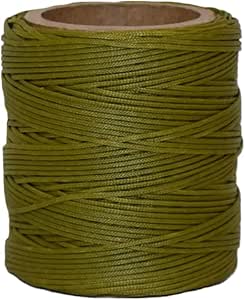 Amazon.com: Maine Thread Braided Waxed Polycord, 70 Yards, Olive (.040")