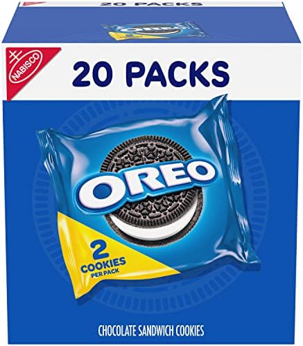 Amazon.com: OREO Chocolate Sandwich Cookies, 20 Snack Packs (2 Cookies ...