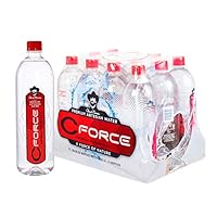 Amazon.com : CForce Natural Artisan Bottled Water, 1 Liter (33.8oz ...