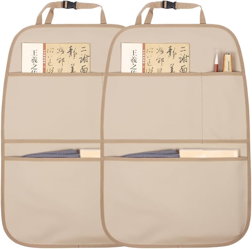 pefirst Kick Mat Back Seat Protector Waterproof Leather Car Seat Back ...