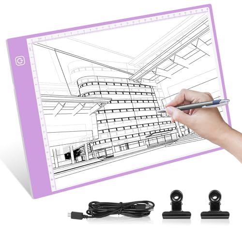 Lahrma Light Box Drawing A4 LED Lightbox for Tracing, Ultra-Thin ...