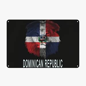 Amazon.com: Dominican Republic Metal Sign Vintage Iron Painting Wall ...