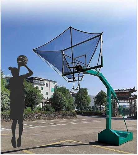 Amazon.com: Metal Basketball Return Net with 180° Rotating Chute ...